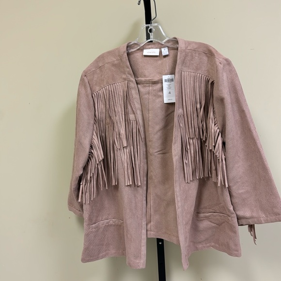 Chico's | Jackets & Coats | Plus Size Chicos Fringe Jacket | Poshmark